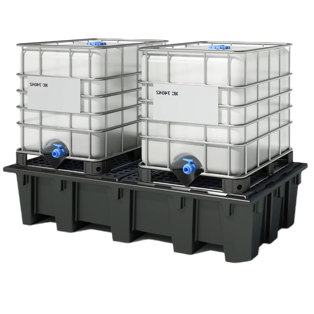 Bac de rétention pour 2 IBC - 1050 litres CIVBR-1050