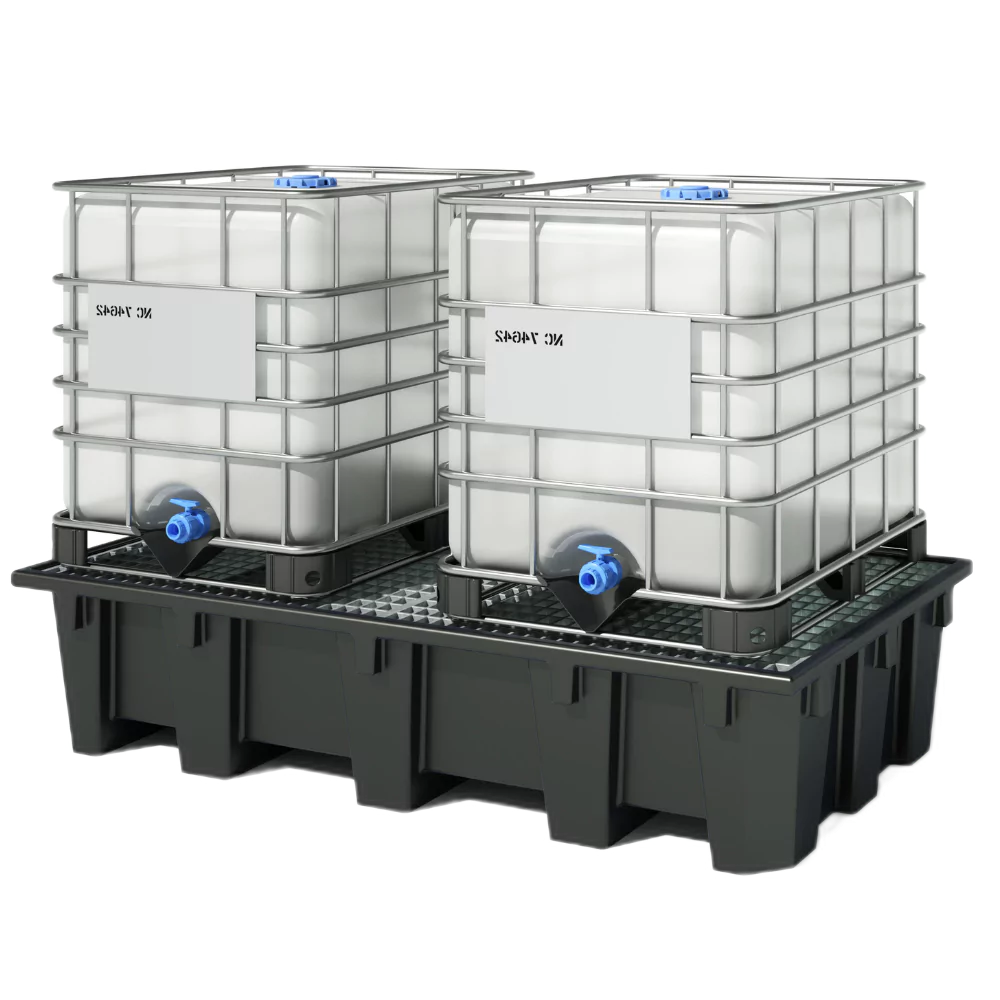 Bac de rétention pour 2 IBC - 1050 litres CIVBR-1050
