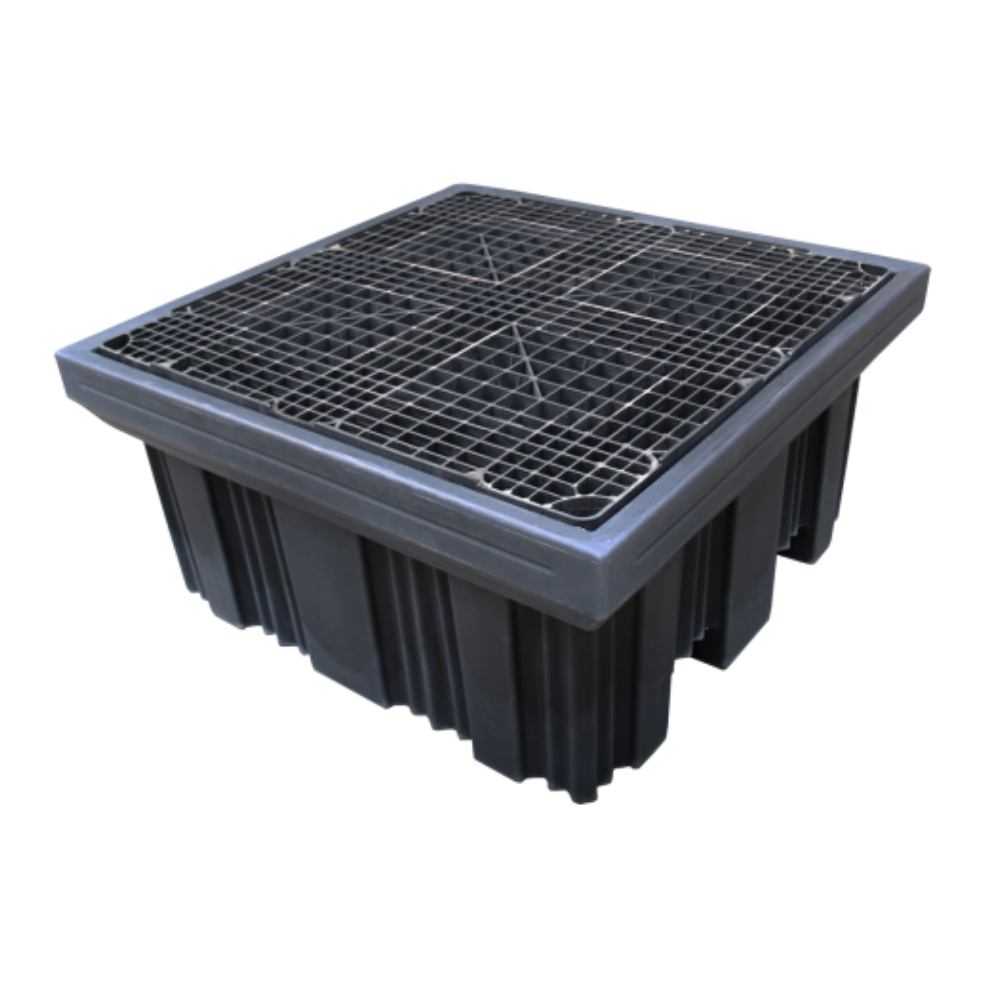 Bac de rétention 4 fûts – 450 litres CIVBRP-450 | CIVECO - Bennes et ...